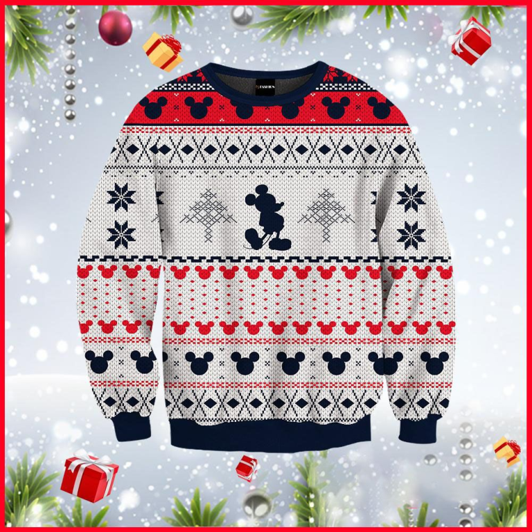 Mickey Mouse Ugly Sweater, Christmas Gift, Disney Mickey Mouse Ugly ...