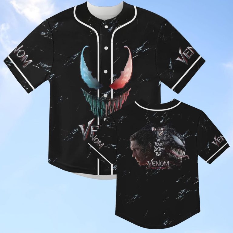Spooky Halloween Venom Baseball Shirt: Horror Venom Jersey for Men ...