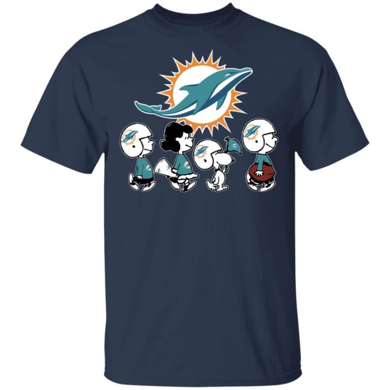 Peanuts Snoopy & Friends Cheer for Miami Dolphins NFL Shirt: Show Your ...