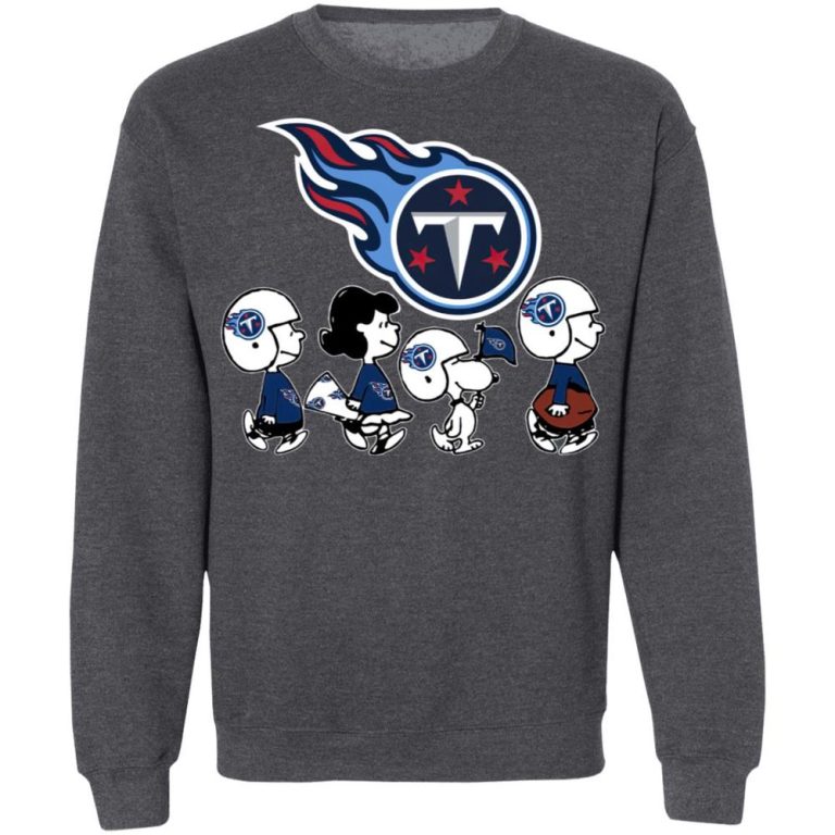 Shop the Peanuts Snoopy and Friends Tennessee Titans NFL Shirt - Show ...