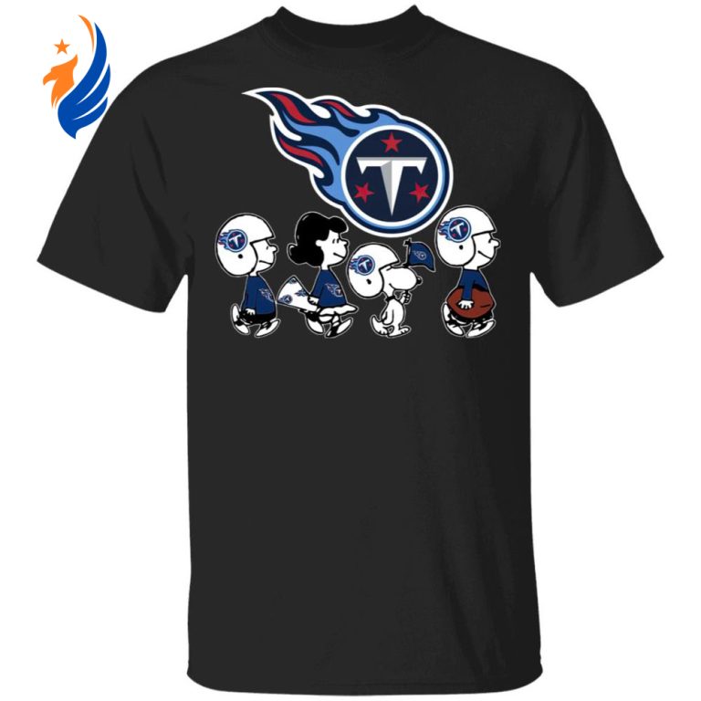 Shop the Peanuts Snoopy and Friends Tennessee Titans NFL Shirt - Show ...