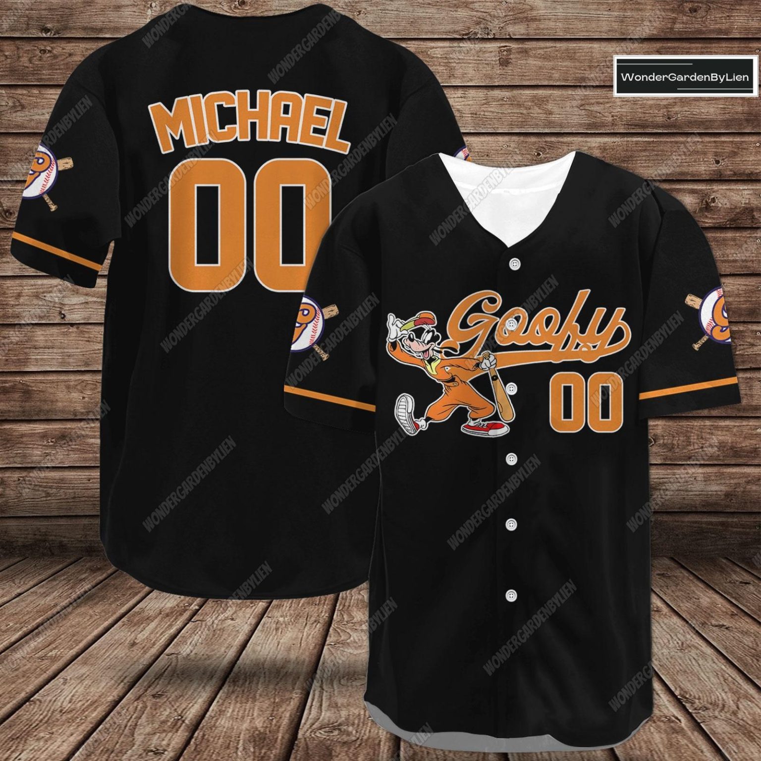 Goofy Baseball Jersey: Fun Disney Cartoon Tee for Kids with Mickey And ...